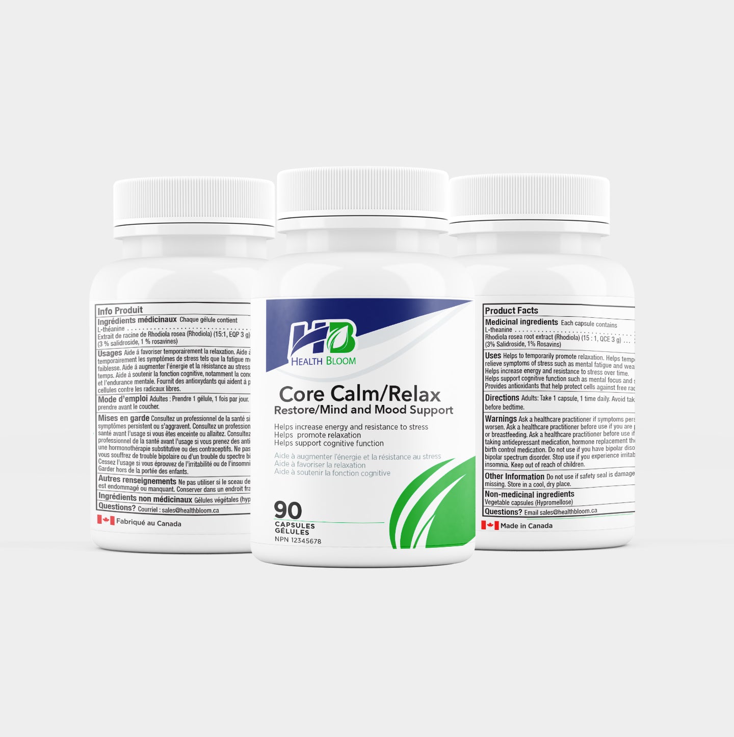 Core Calm/Relax: Premium Blend for Stress Relief - Health Bloom Inc